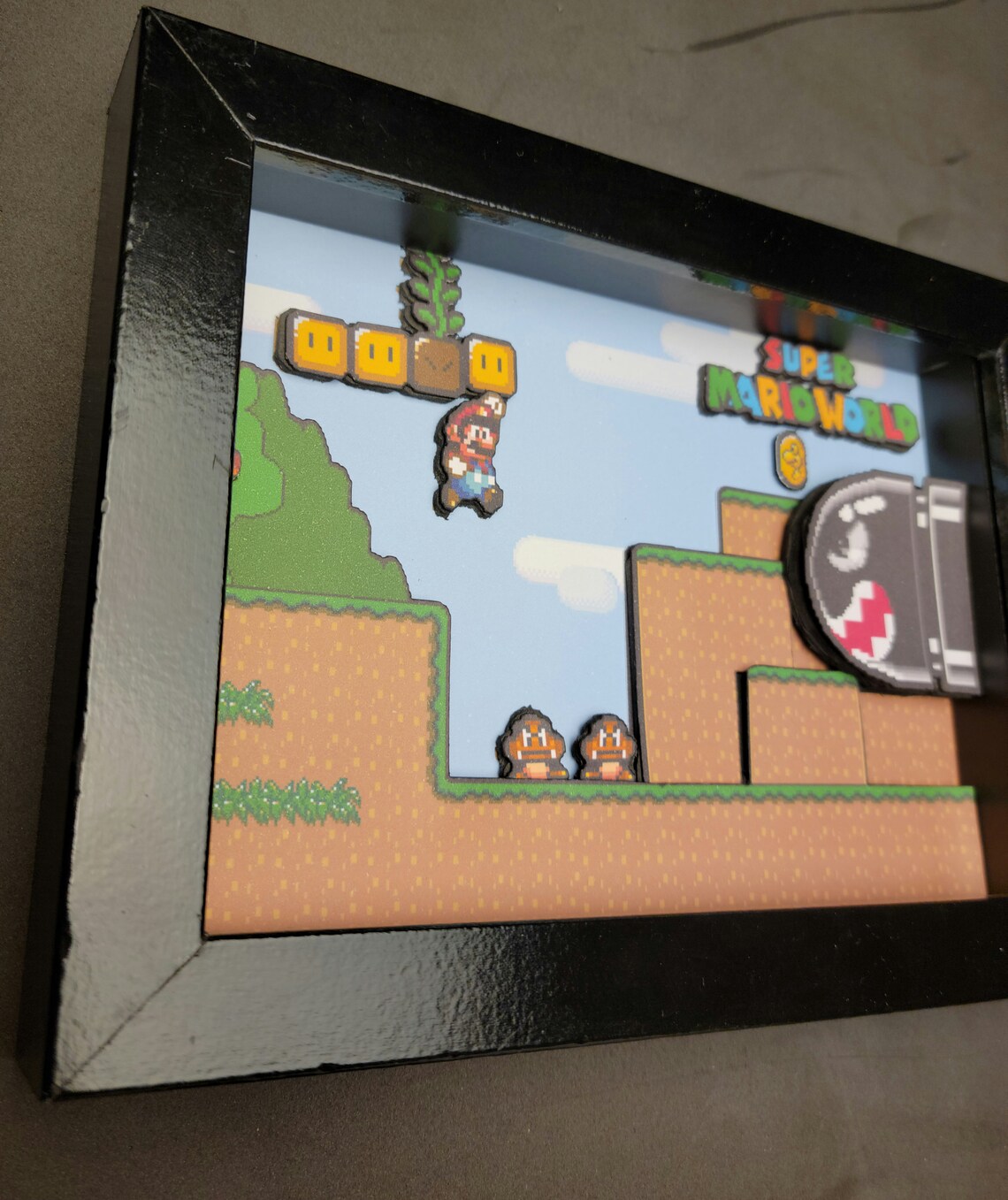 Super Mario Bros. Shadow Box - Etsy