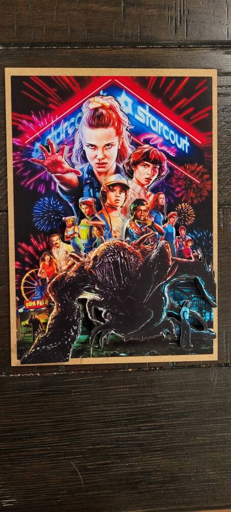 Stranger Things Shadow Box - Etsy