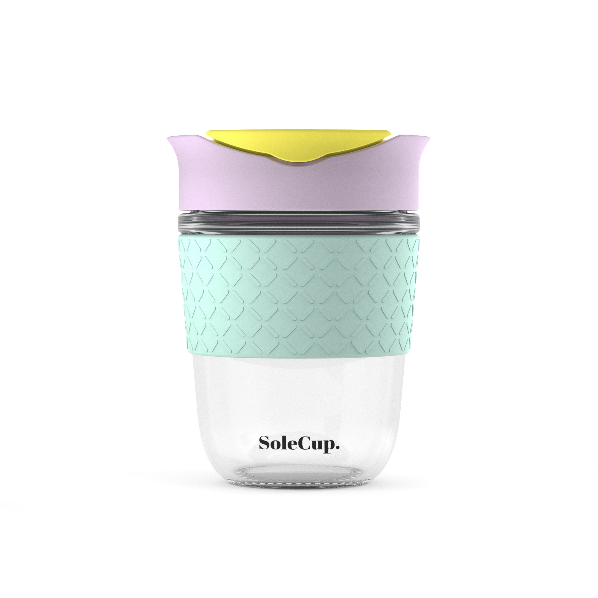 Solecup Reusable Glass Travel Cup Spill Proof Insulated - Etsy UK