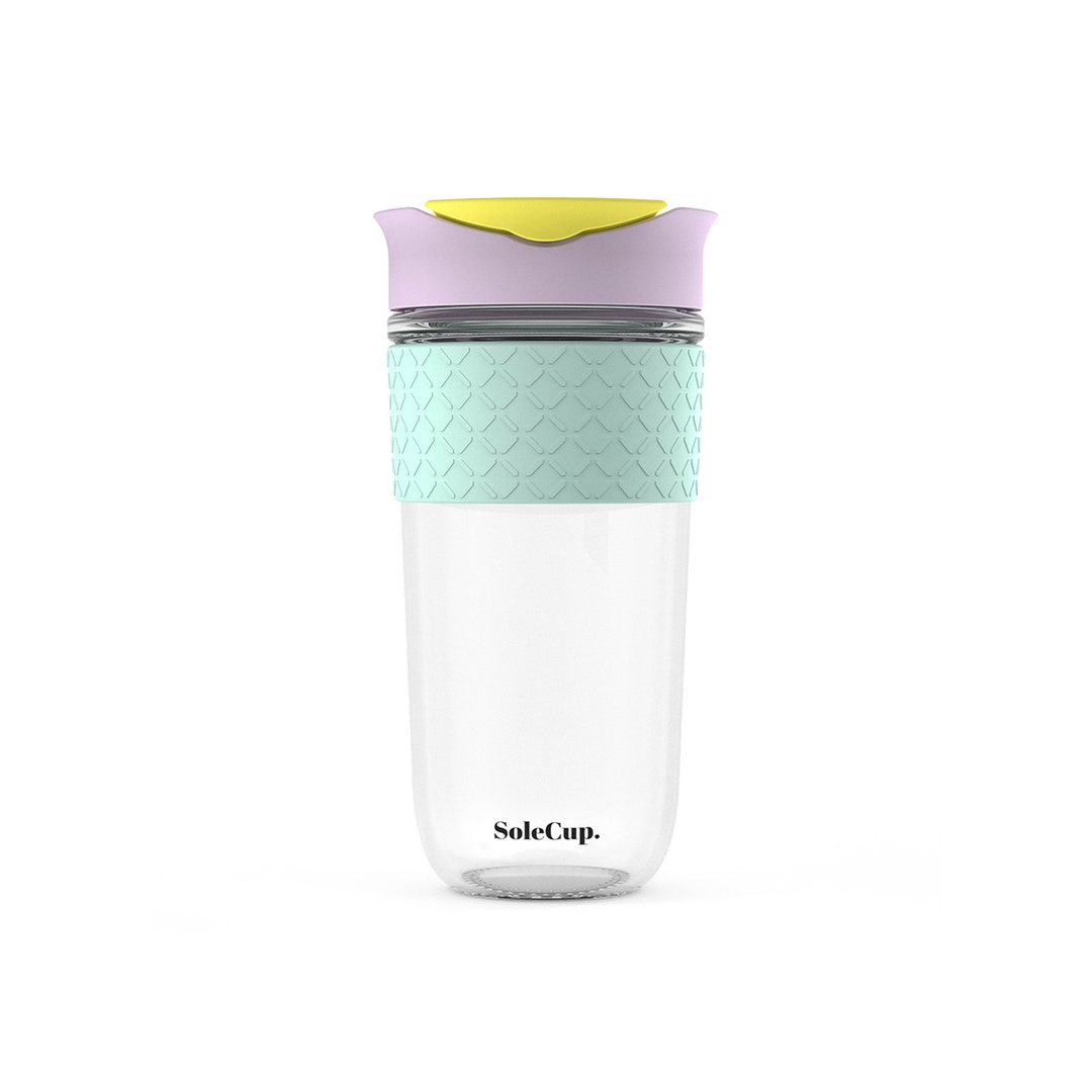 The Original Large Solecup - 530ml/18oz Reusable Glass Travel Mug - Etsy