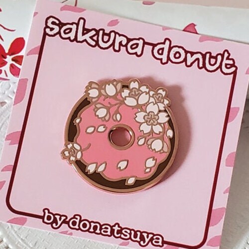 Donut and Donut Hole Enamel Pin Set - Etsy