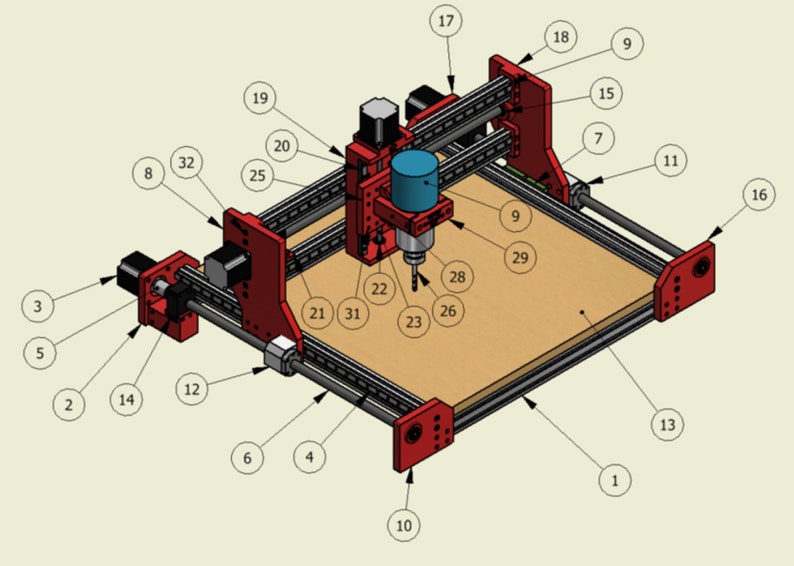 DIY 3D Printed CNC Machine Plans - Etsy