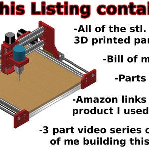 DIY 3D Printed CNC Machine Plans - Etsy