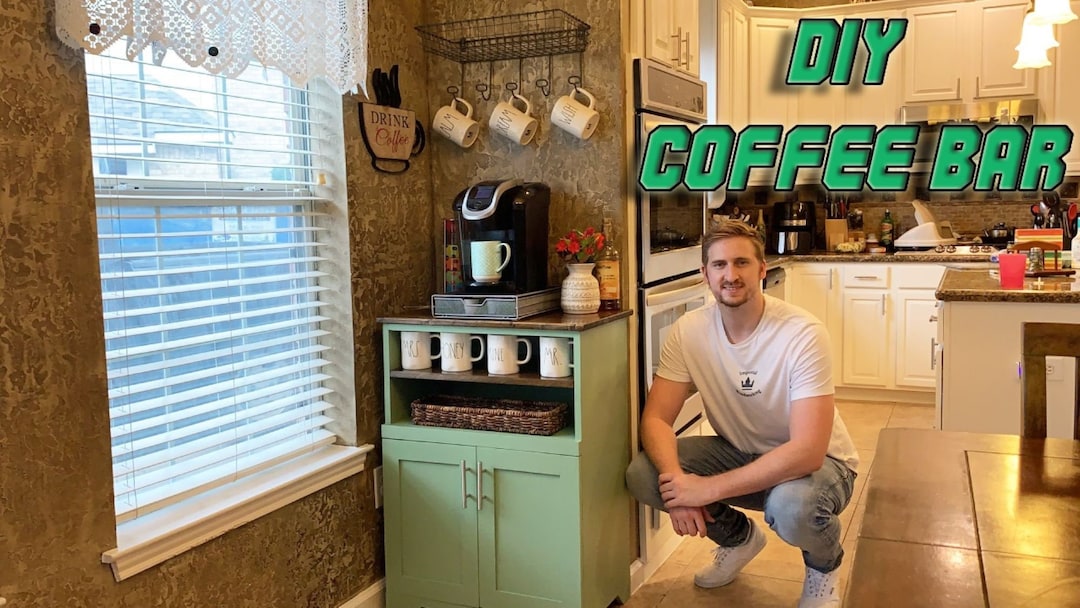 DIY Custom Coffee Bar Cabinet Plans - Etsy