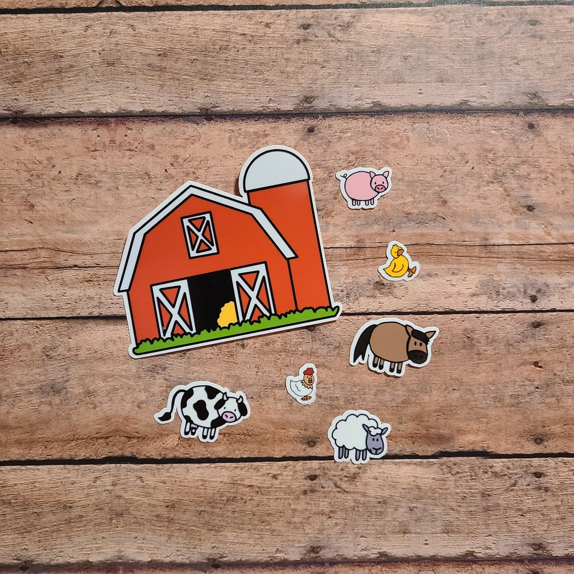 Farm Animal Sticker Sheet Kids Stickers Farm Animals - Etsy