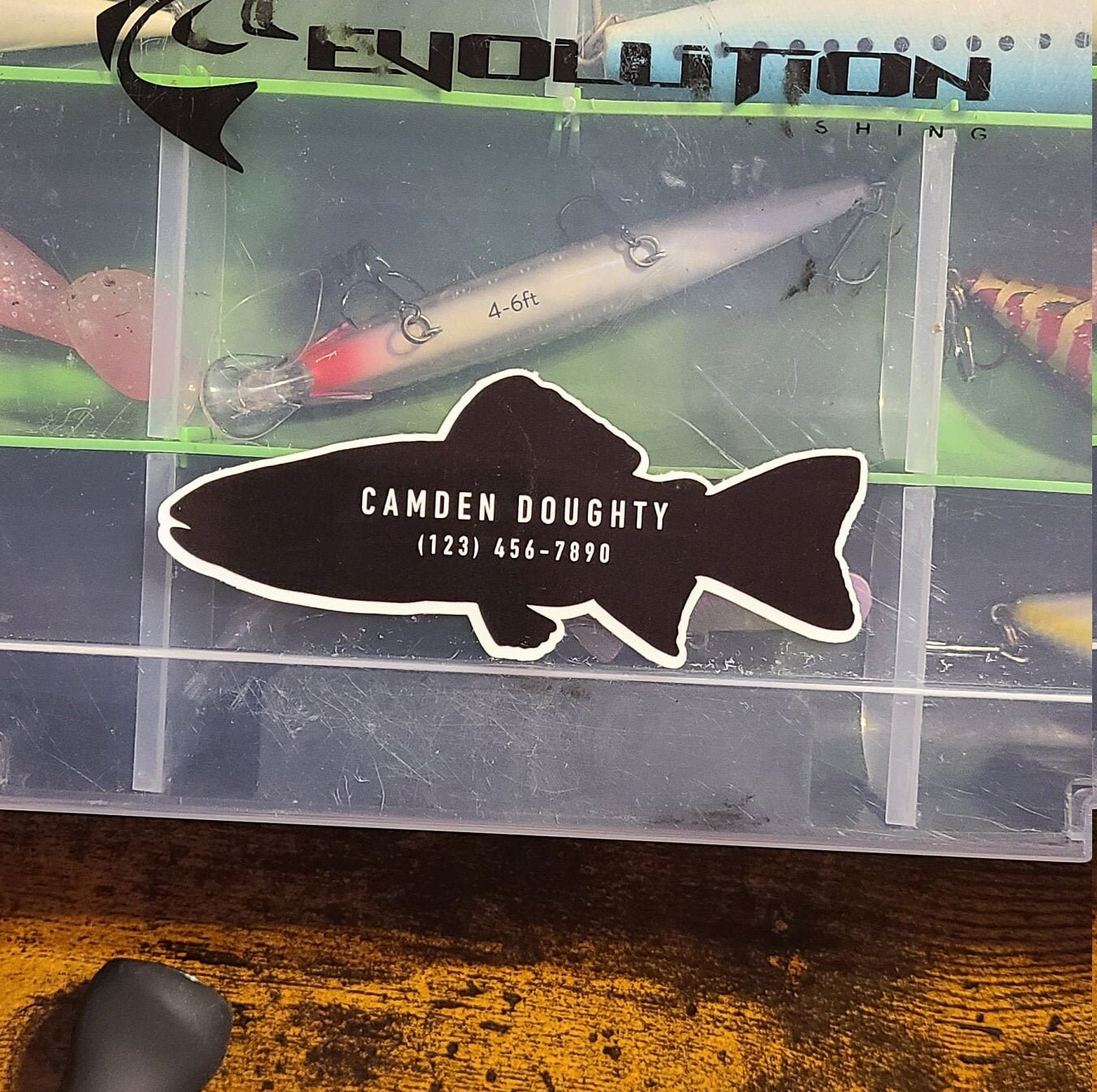 Customizable Tackle Box Label Customizable Tackle Box Decal - Etsy