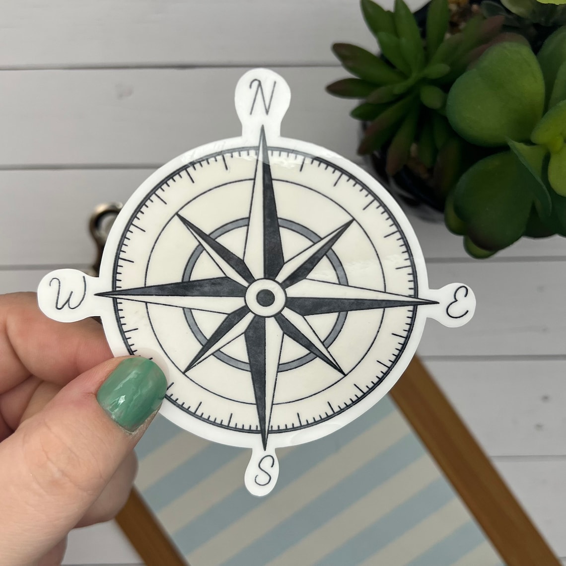 Pegatina de brújula / Calcomanía de brújula / Pegatina náutica - Etsy ...