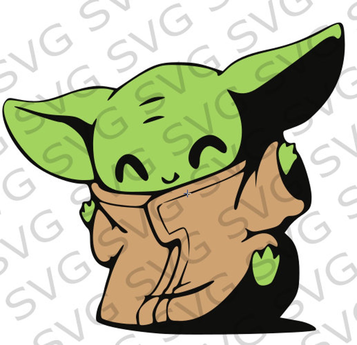 Multi Layer Grogu Svg File Etsy