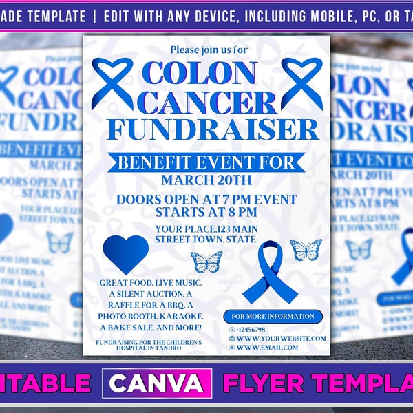 Mens Cancer Benefit Flyer - Etsy