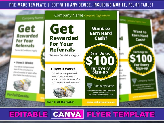 Employee Referral Bonus Flyer
