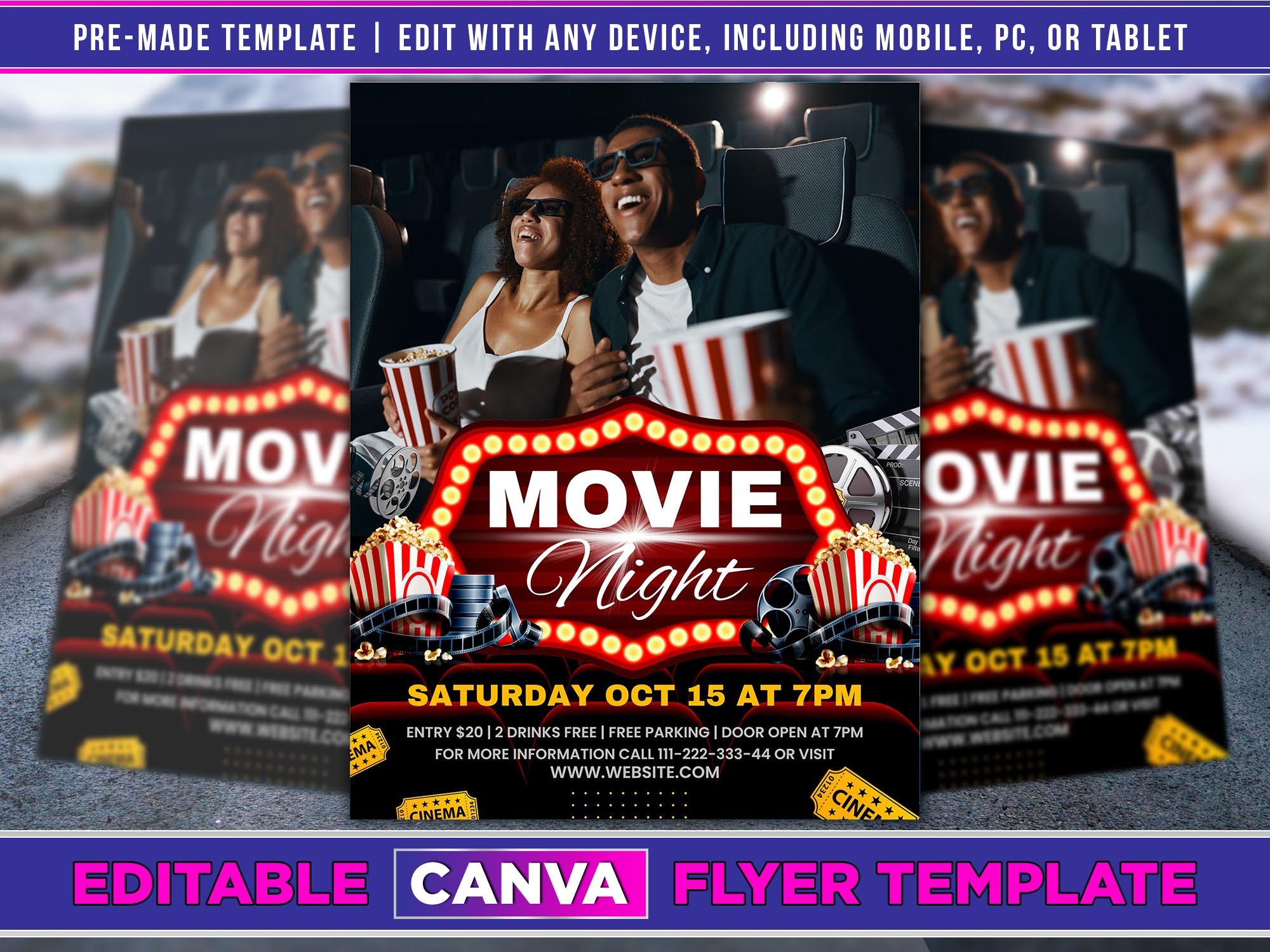 Movie Night Flyer Church