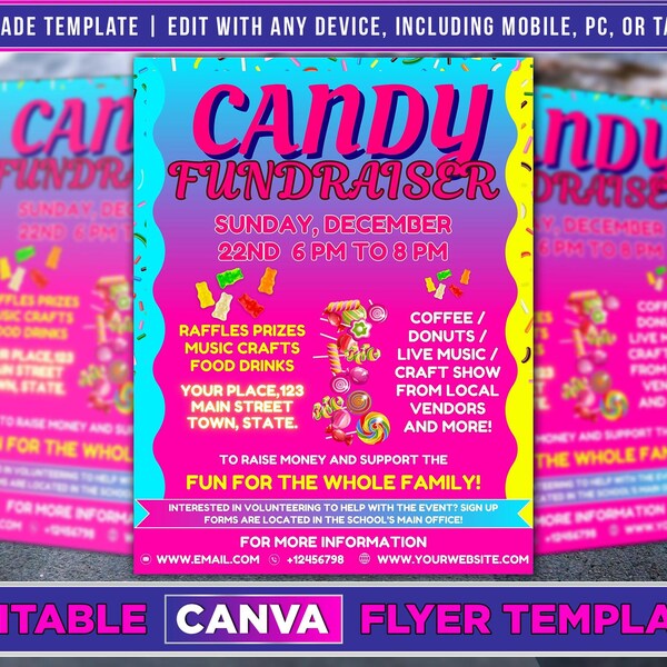 Candy Bar Flyer - Etsy