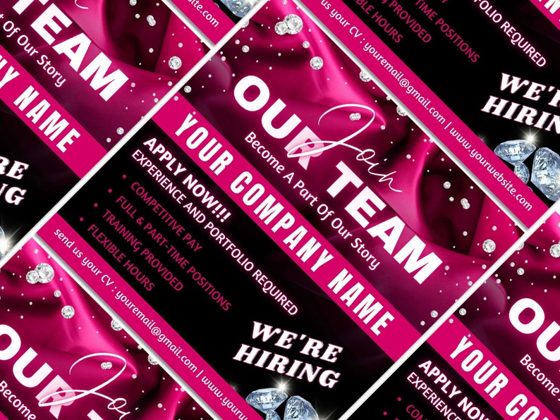 Join Our Team Flyer Canva Template for DIY Social Media Marketing. - Etsy