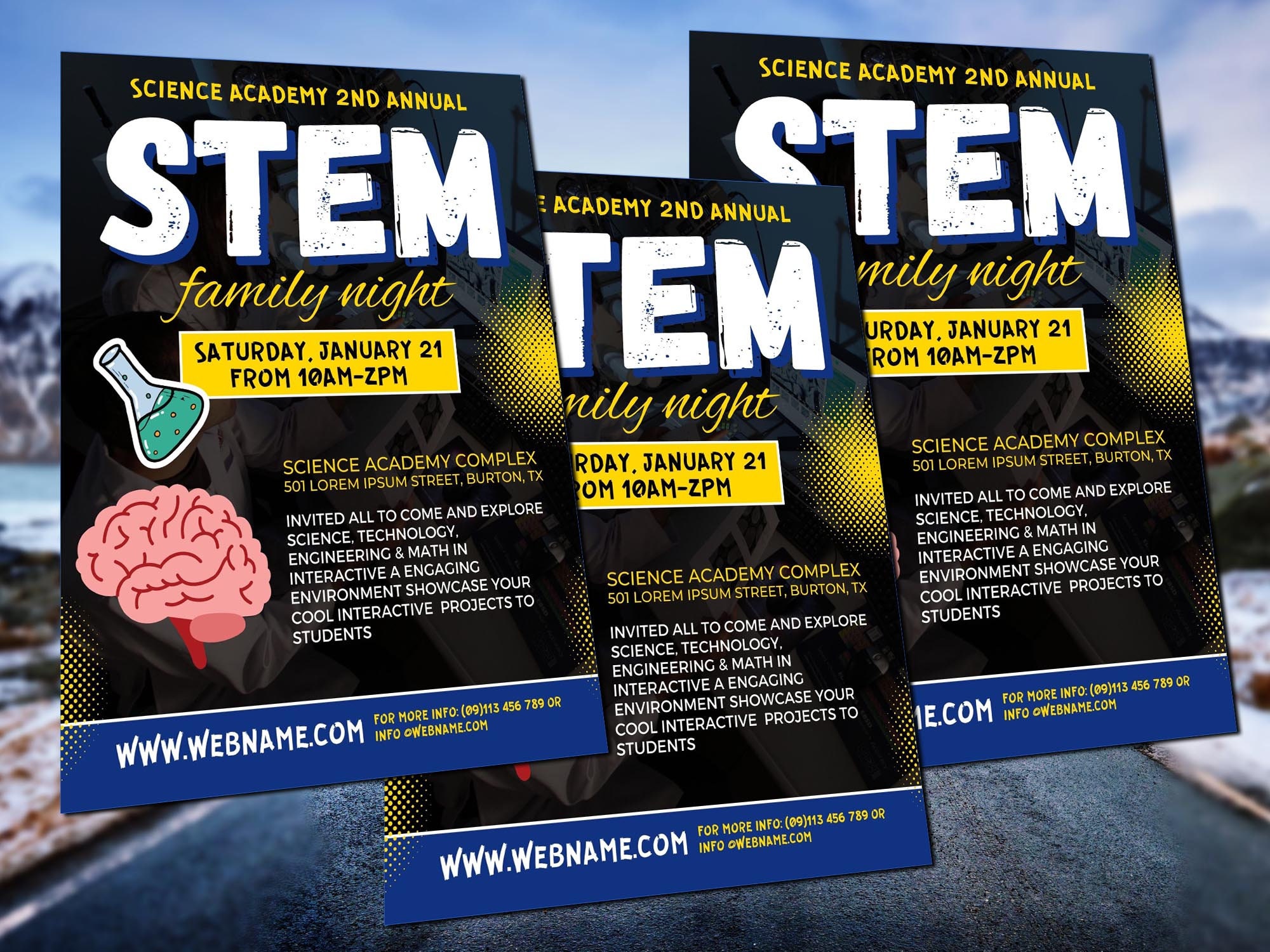 STEM Event Flyer Editable Canva Template US Letter Size. - Etsy