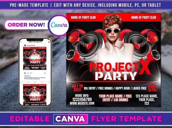 Project X Party Flyer