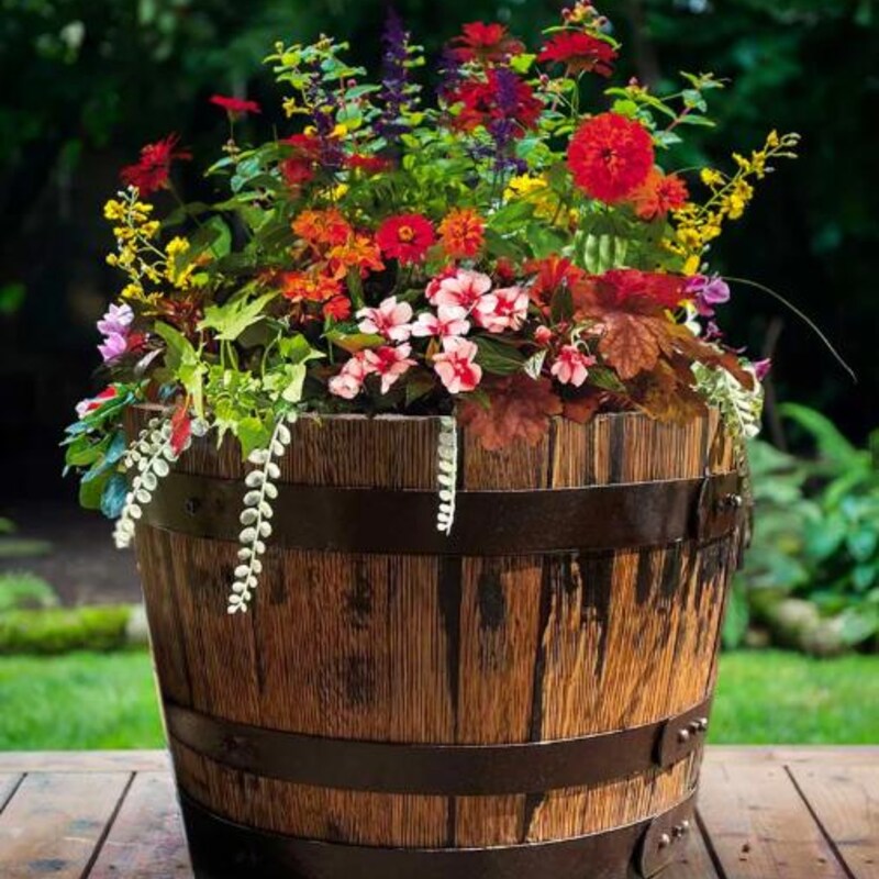 Barrel Planter - Etsy
