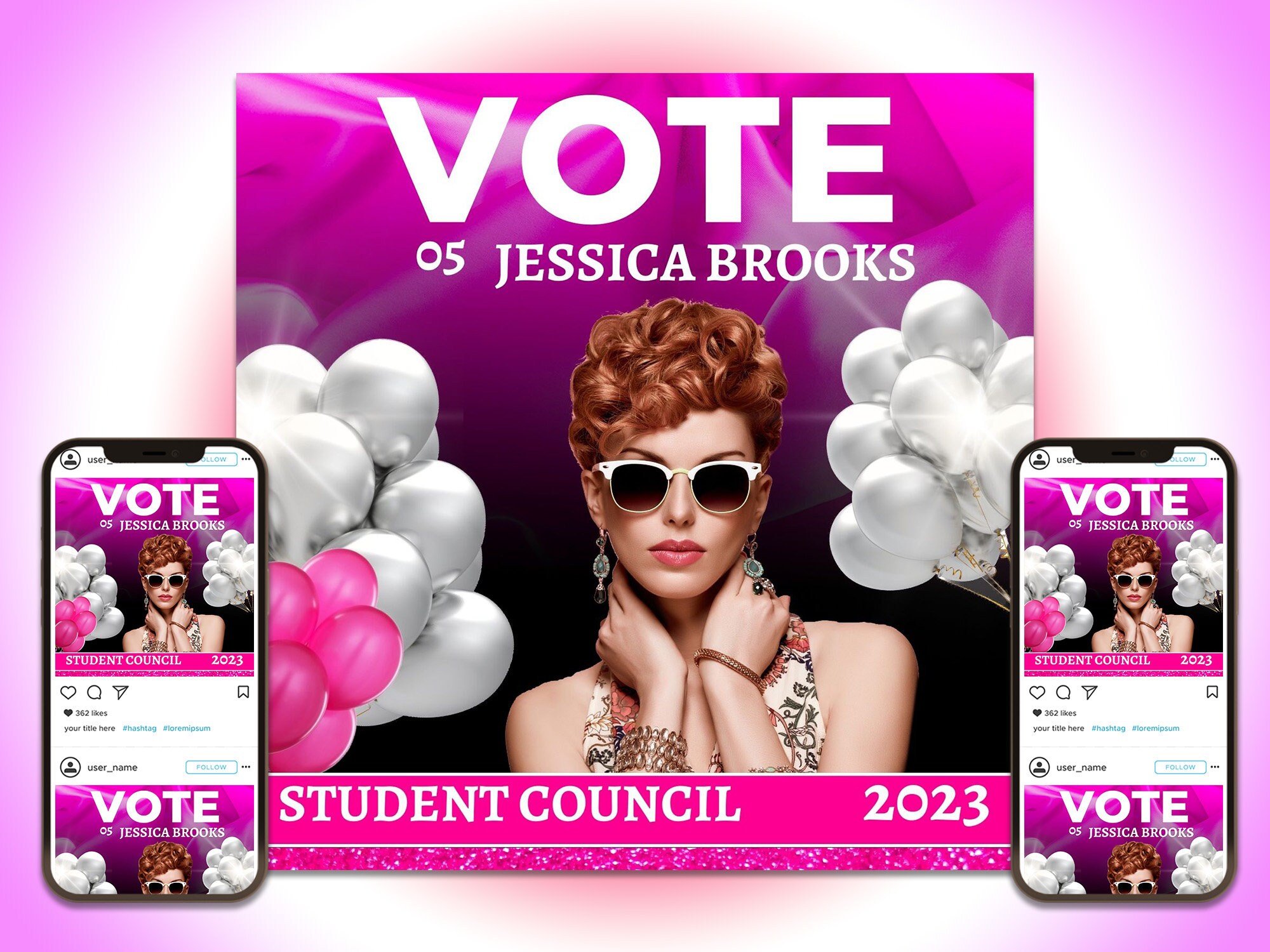 Election Campaign Flyer Canva Template for DIY Social Media Marketing. - Etsy