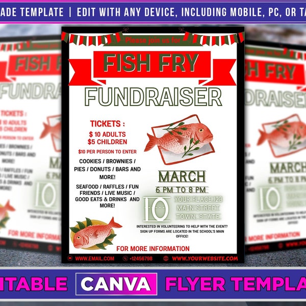 Jamaican Fish Fry Flyer - Etsy