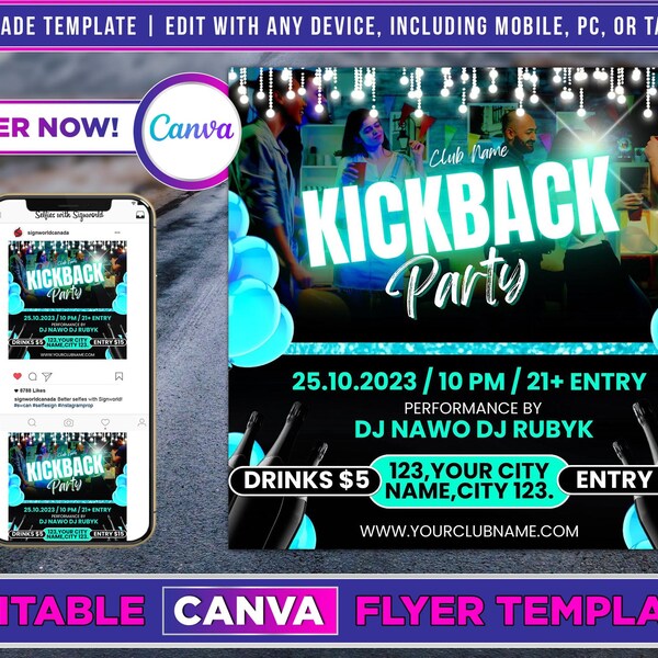 Kickback Party - Etsy