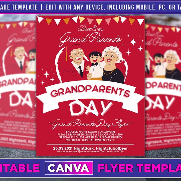 Grandparents Day Flyer - Etsy