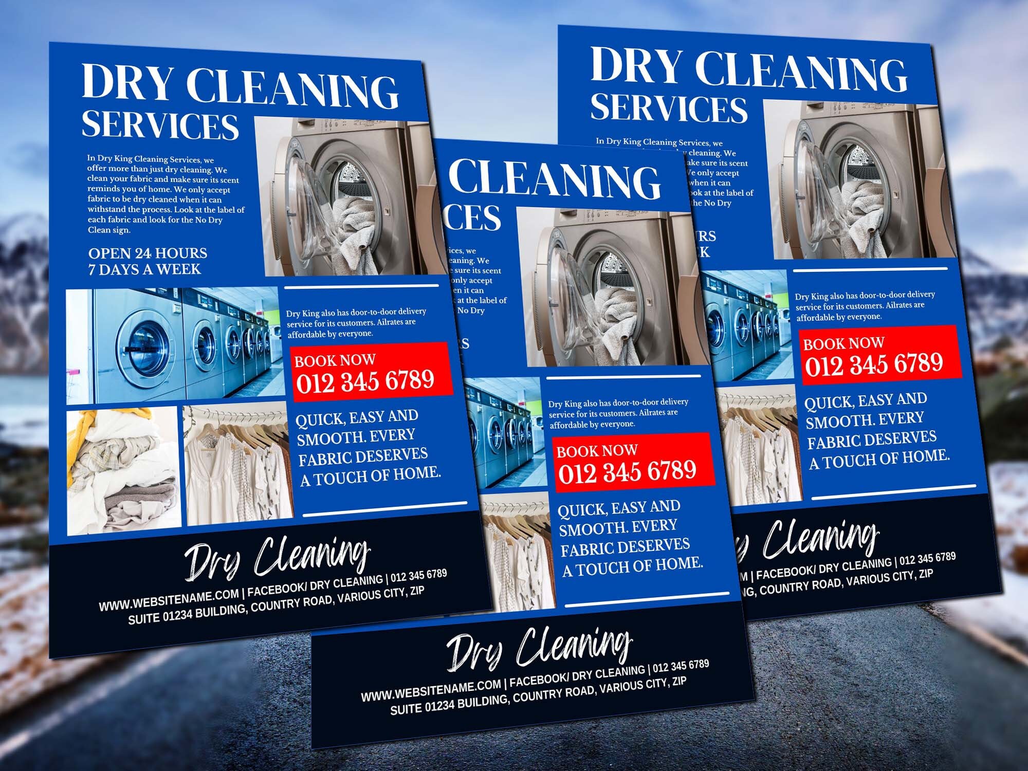 Dry Cleaning Flyer Editable Canva Template US Letter Size. - Etsy