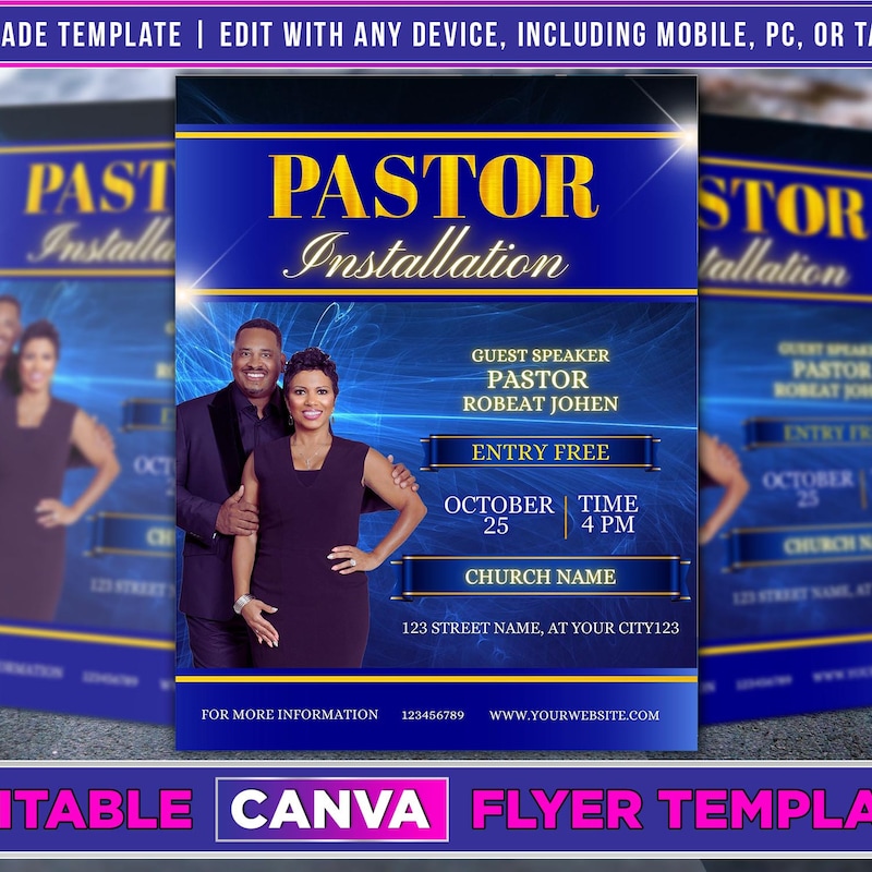 Pastor Installation Program Template - Etsy