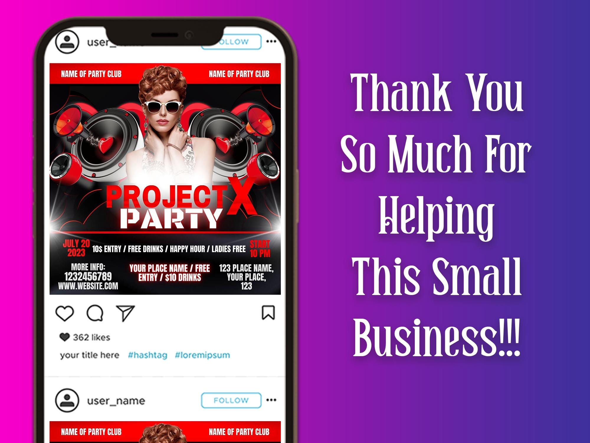 Project X Party Flyer Template