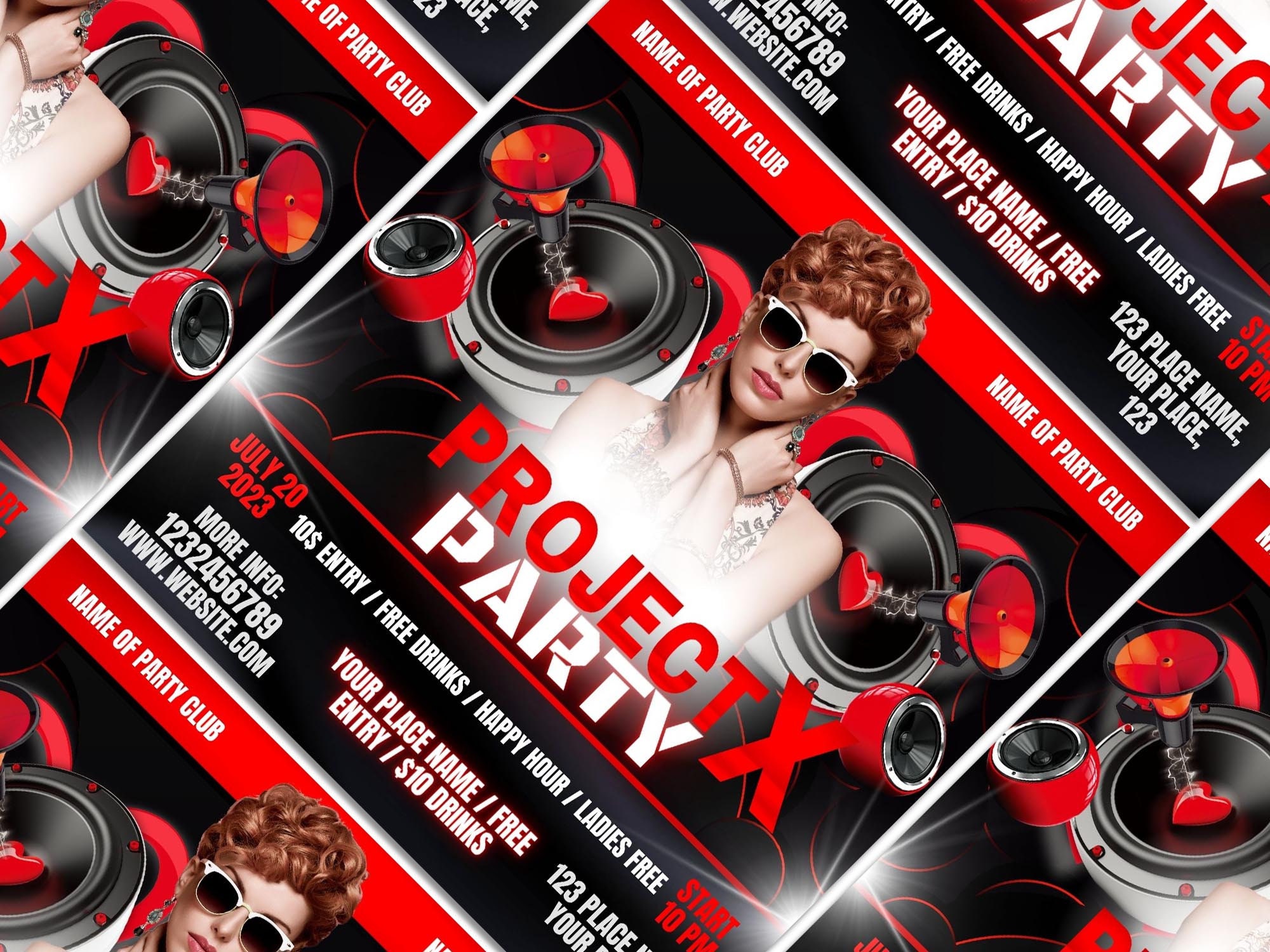 Project X Party Flyer Template