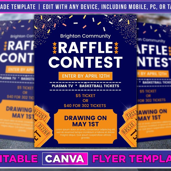 Raffle Flyer - Etsy
