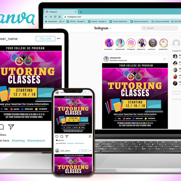 Tutoring Flyer - Etsy