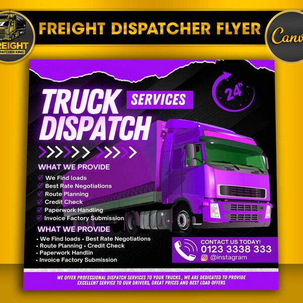 Dispatching Flyer Template - Etsy