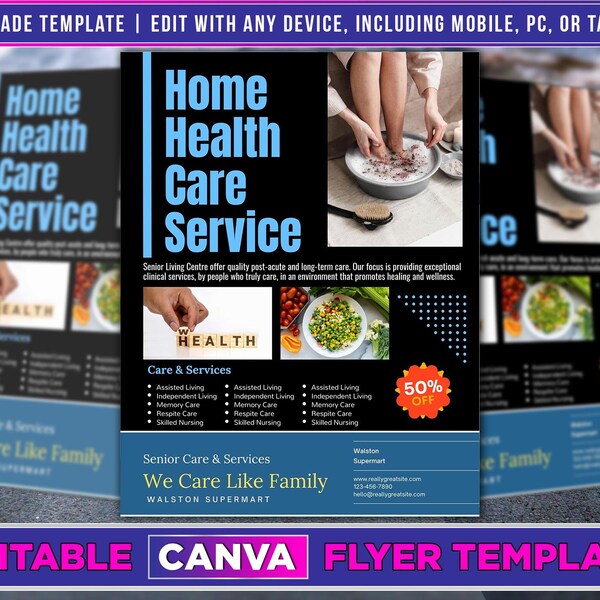 Home Care Flyer - Etsy