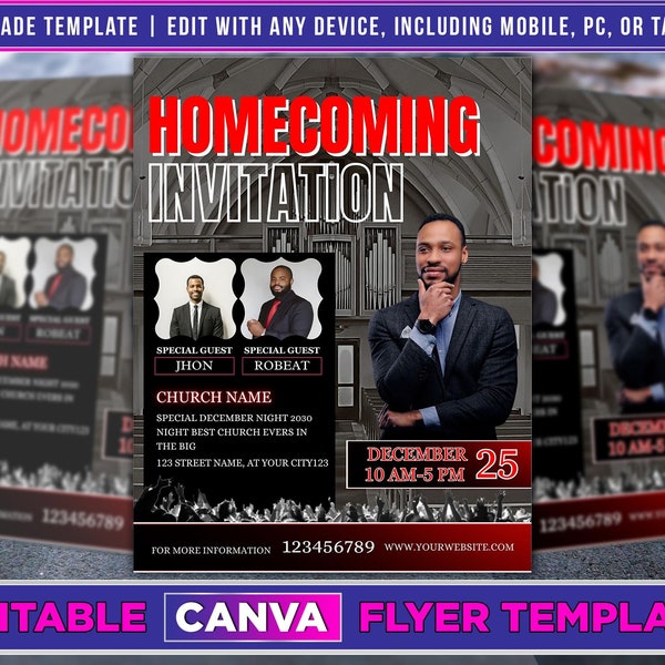 Church Homecoming Invitation - Etsy