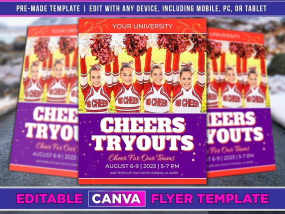 Cheer Posters Tryouts