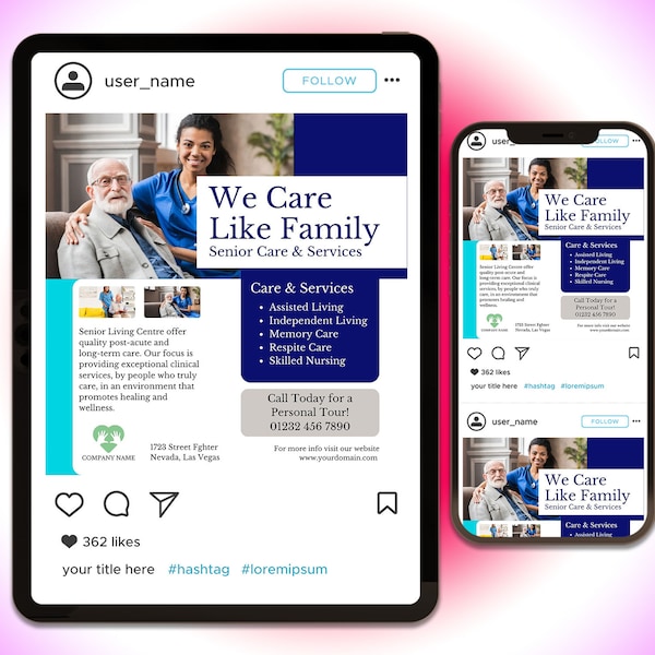 Assisted Living Flyer - Etsy