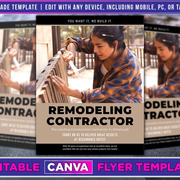Remodeling Flyer - Etsy