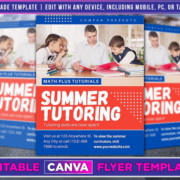 Tutoring Flyer - Etsy