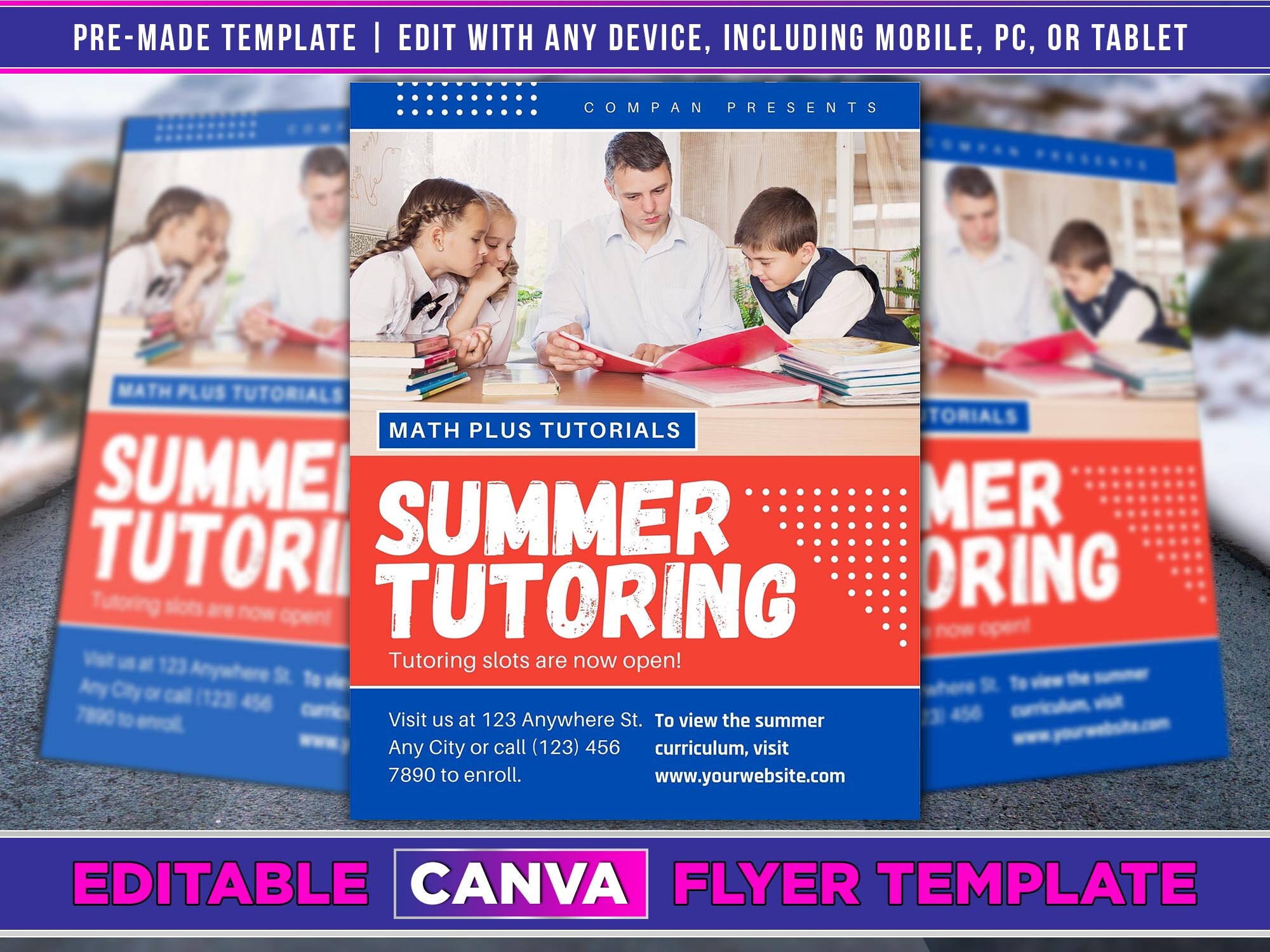 Summer Tutoring Flyer Template