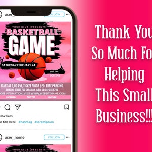 Girl Basketball Tryouts Flyer Social Media Post Size Instant Download ...