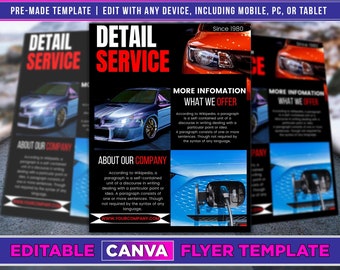 Mobile Car Inspection Flyer, DIY Canva Mobile Car Inspection Flyer ...