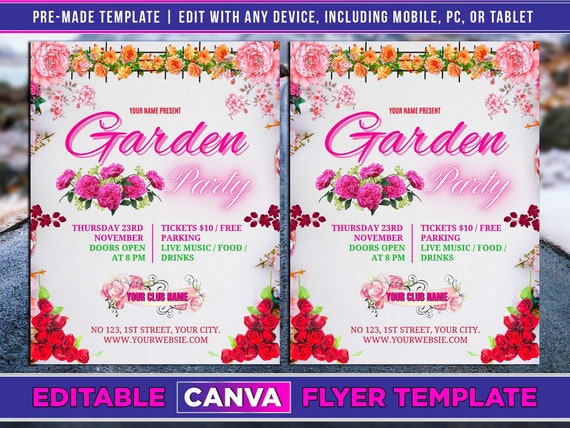 City Community Garden Flyer Template