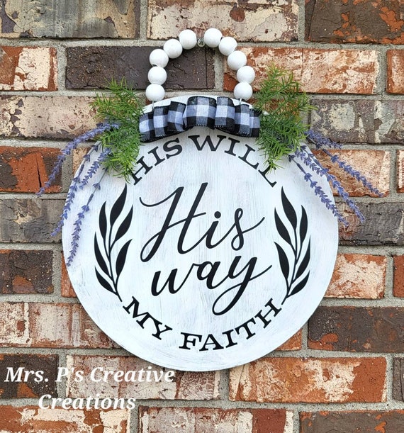 Bible Verse Door Hanger | Etsy