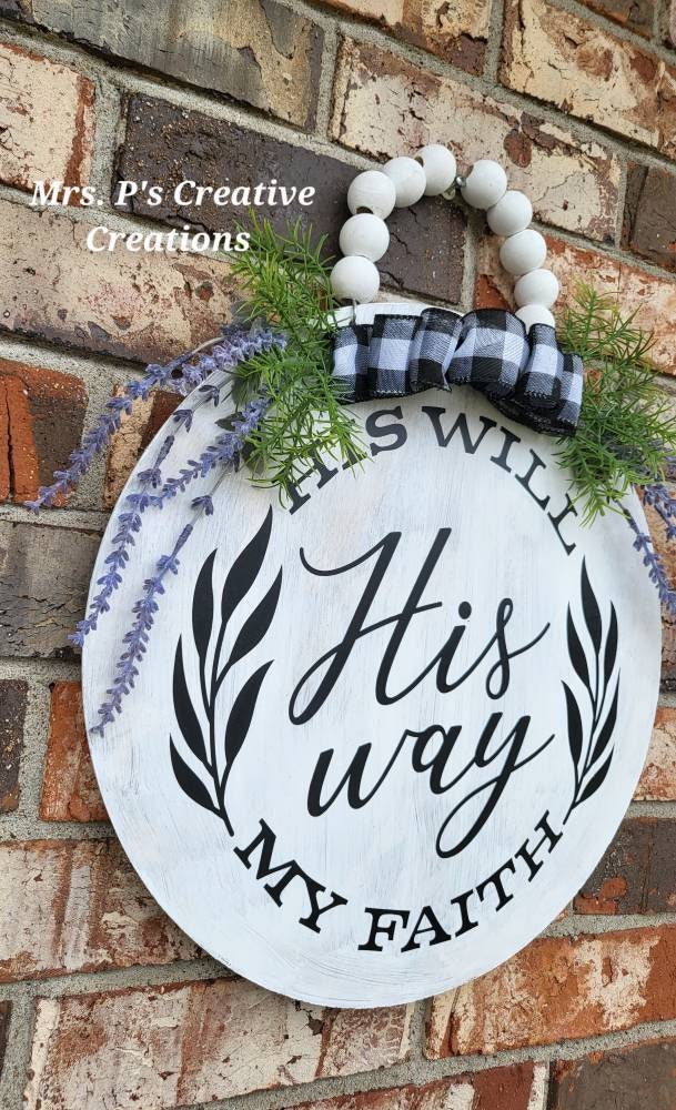 Bible Verse Door Hanger | Etsy