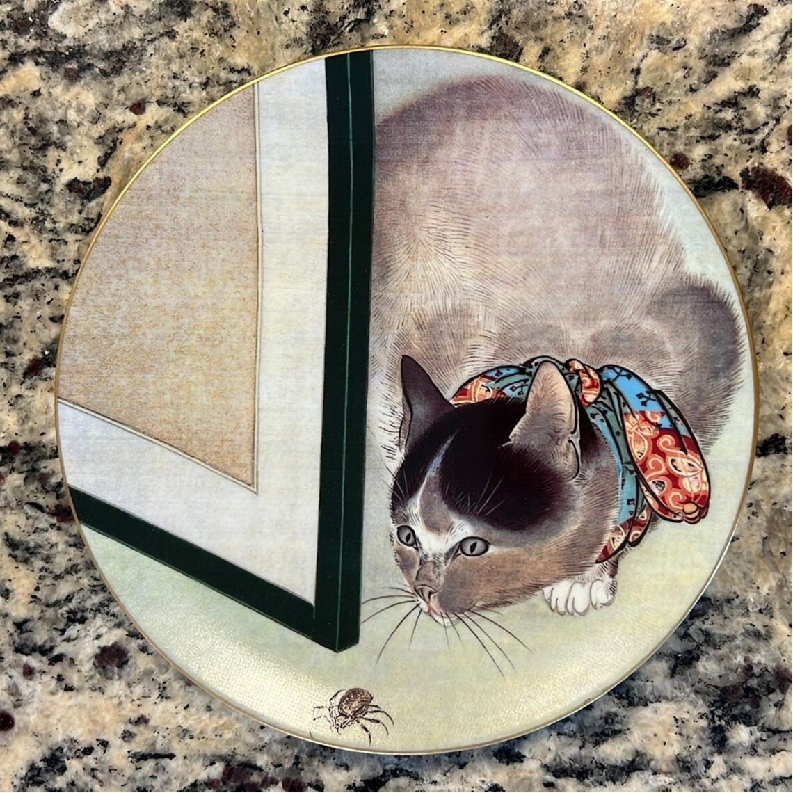 Metropolitan Museum of Art Cat & Spider by Toko Collector Plate 1986 - Etsy