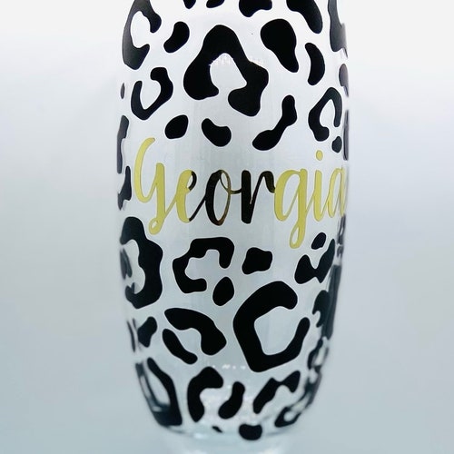Personalised Prosecco Glass Leopard Print Prosecco Glass - Etsy UK
