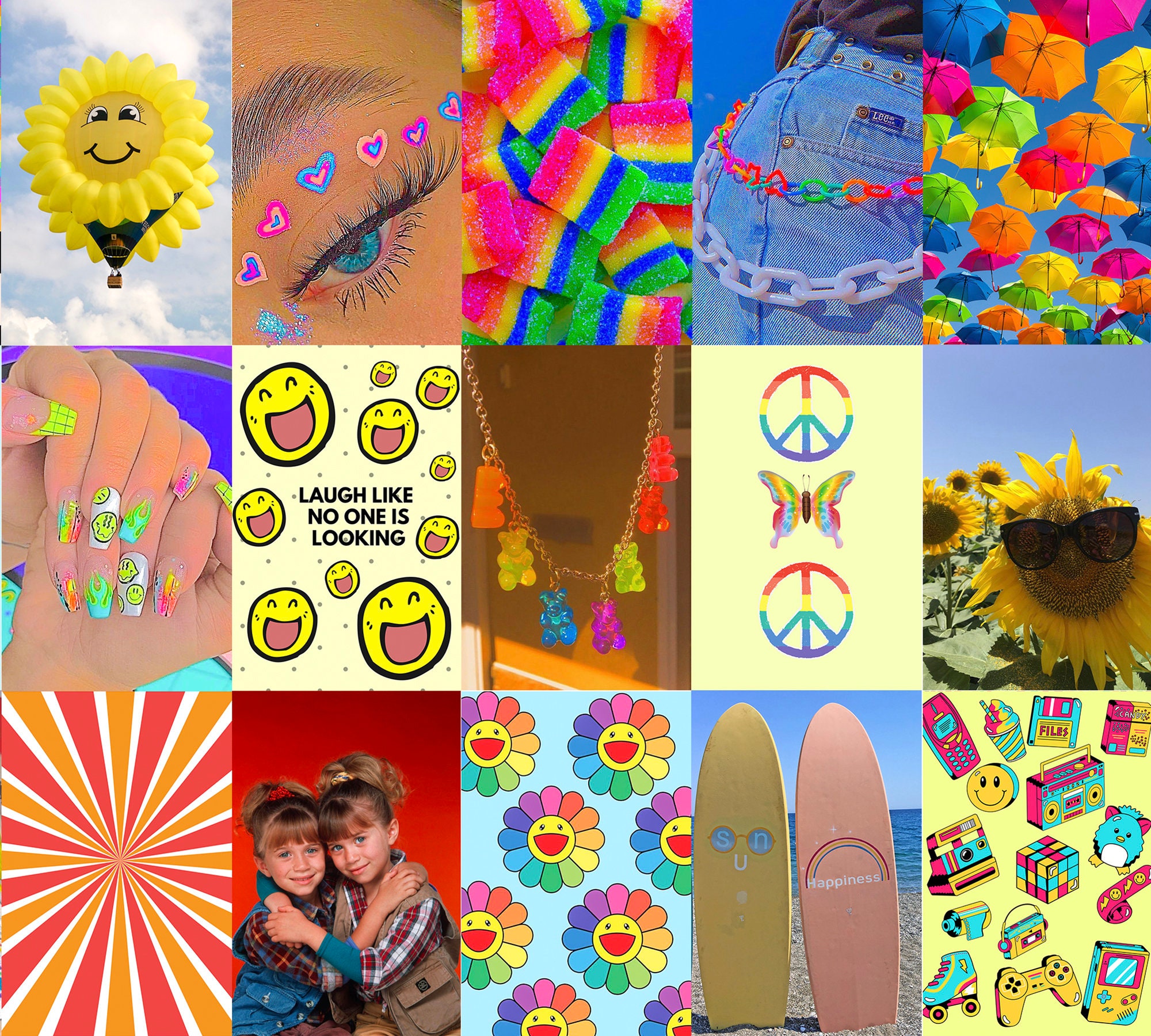 Indie Collage Kit Digital, Wall Decor Aesthetic, Y2K Room Decor ...