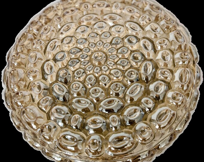 60s Bubble Glass Fixture Helena Tynell Style, Iridescent Pale Gold ...
