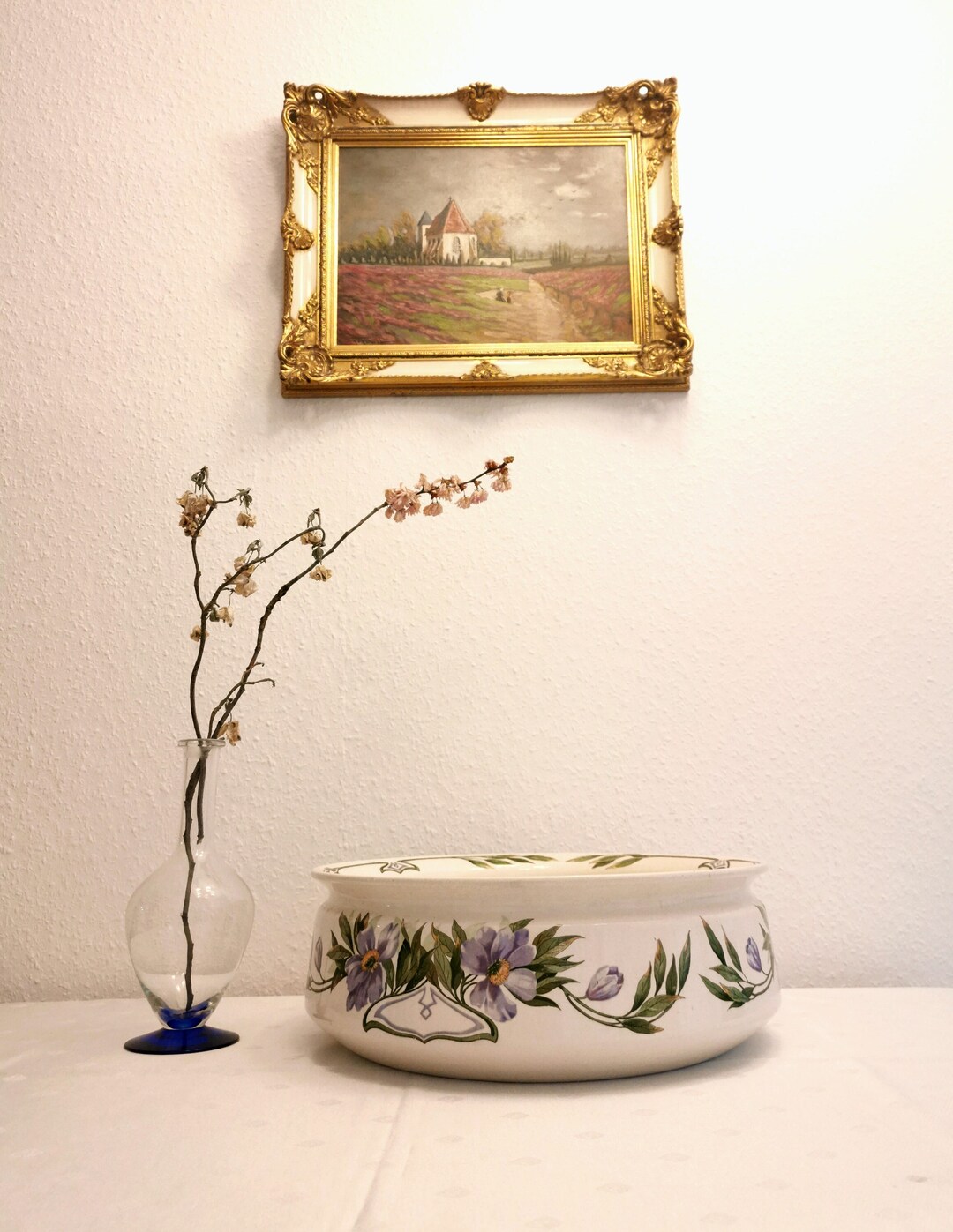 Antique Ceramic Sink in Vanilla, Villeroy & Boch Washing Basin 1900's ...