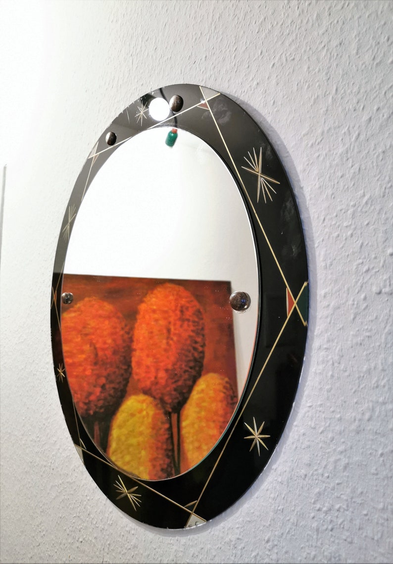 MCM Wall Mirror Space Age Sputnik Design 60s Rockabilly Era - Etsy