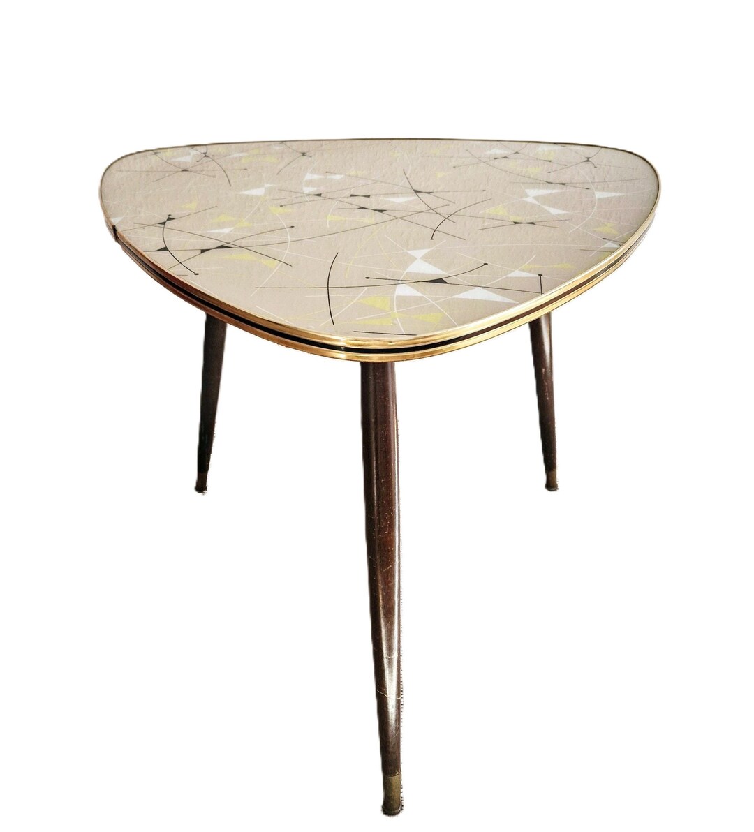 Midcentury Modern Coffee Table Glass Top, 60s German 60's Livingroom ...